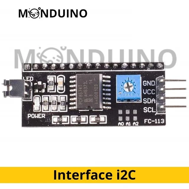 Module I2c RÉtroÉclairÉ Bleu Afficheur Lcd 16x2 Pour Arduino A027 Eur