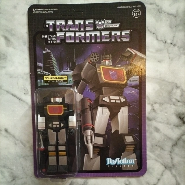 TRANSFORMERS SUPER 7 ReAction Figure Wave 3 Soundblaster £8.66 ...