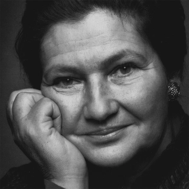 SIMONE VEIL 1982 Ancien Authentique Tirage Original Offset de Jeanloup ...