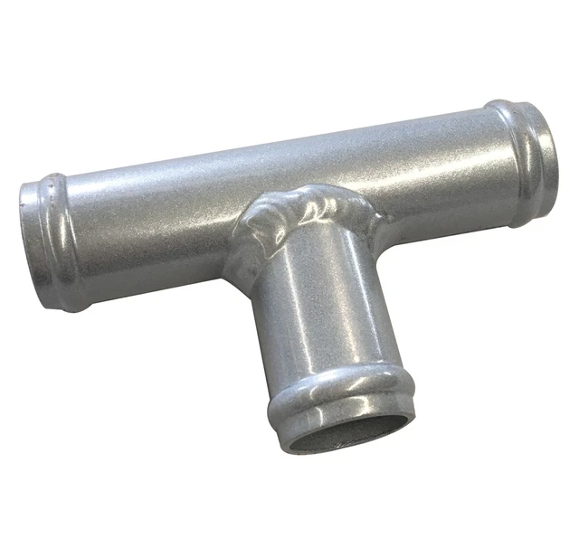 ALUMINIUM COOLANT HOSE T-Piece Radiator Fitting Pipe Connector Joiner ...