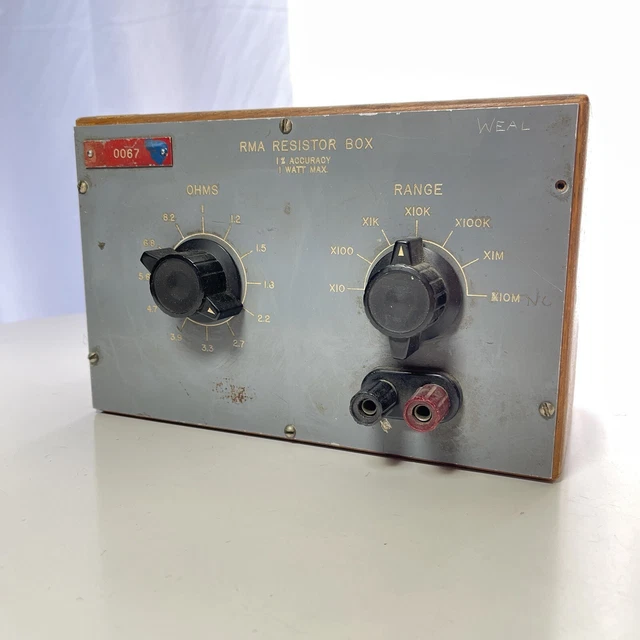 VTG HAM RADIO Rma Resistor Box Multi Range Looks Home Made Vtg ...