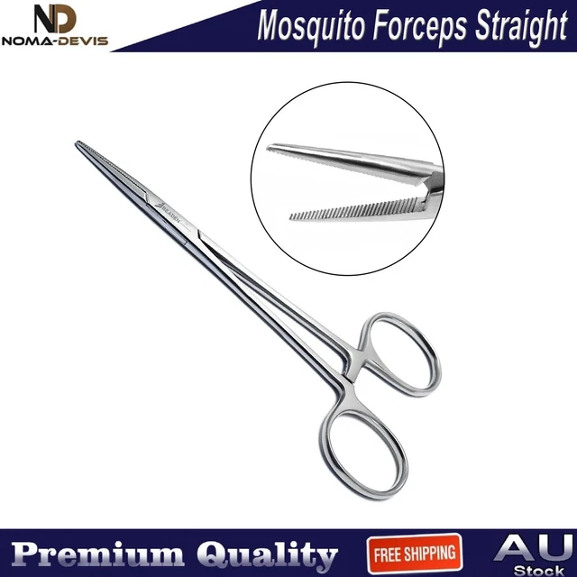 HEMOSTAT MOSQUITO FORCEPS Straight Fine Tissue Dissection Artery Clamp ...