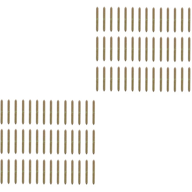 80 PCS DOWEL Double Ended Screw Double Ended Screws £21.49 - PicClick UK