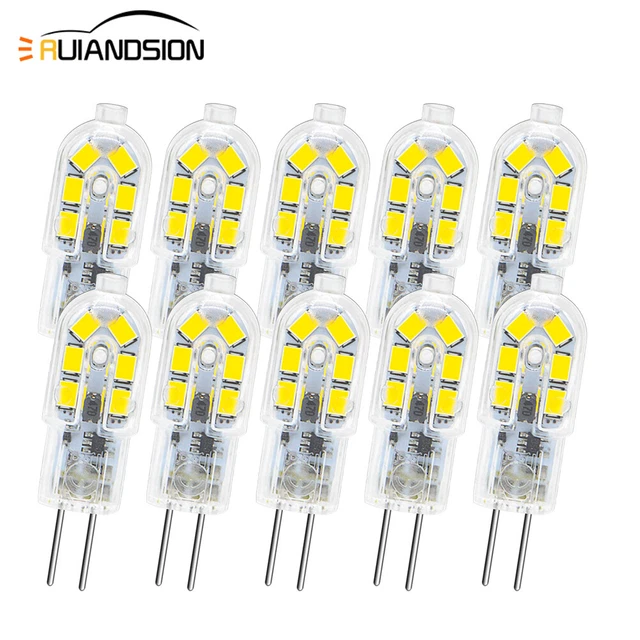 6000K/3000K G4 3W 2835 LED Bi-Pin Capsule Bulb Car Garden Camper Globe ...