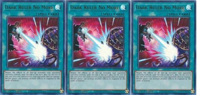 3X DARK Ruler No More 3X *** Playset Ultra Rare (Nm) Mp22-En262 Yugioh ...
