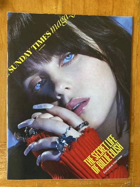 SUNDAY TIMES MAGAZINE BILLIE EILISH Exclusive Interview Secret Life ...