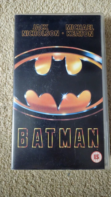 BATMAN MICHAEL KEATON Jack Nicholson original 1989 VHS PAL Video Warner Bros VGC £0.99 - PicClick UK