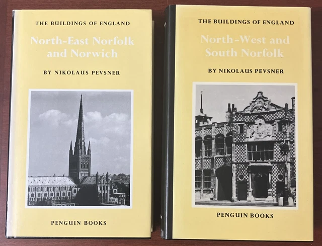 BUILDINGS OF ENGLAND Nikolaus Pevsner Norfolk 2-Book Set 1984 & 1990 VG ...