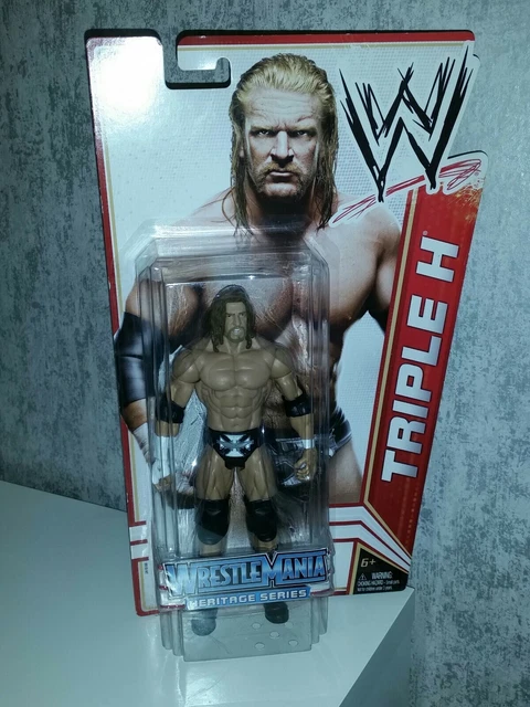 WWE WWF WRESTLING Action Figure TRIPLE H Wrestlemania Series New Tna mattel 2011 £32.99 ...