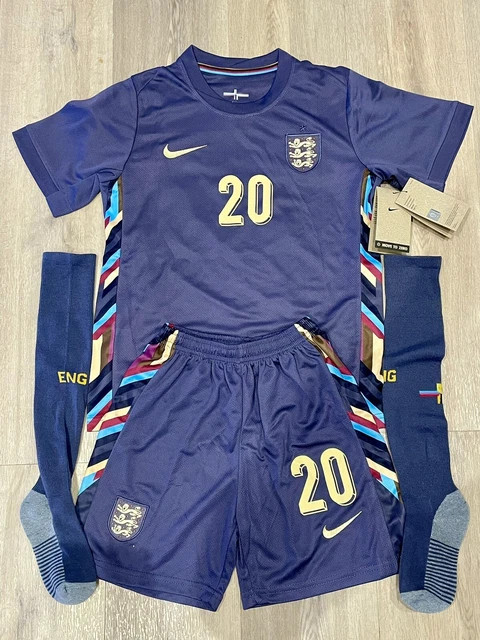 ENGLAND EURO 2024 Away Kids Football Kit - Foden Bellingham Kane ...