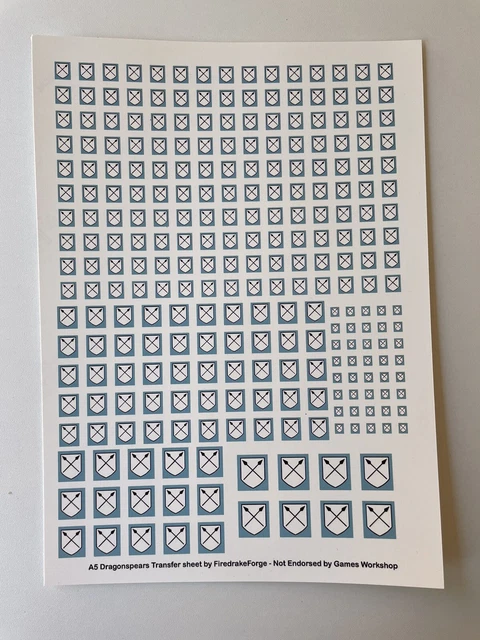 WARHAMMER 40K SALAMANDERS Dragonspears Custom Transfer Sheet A5 £5.99 ...