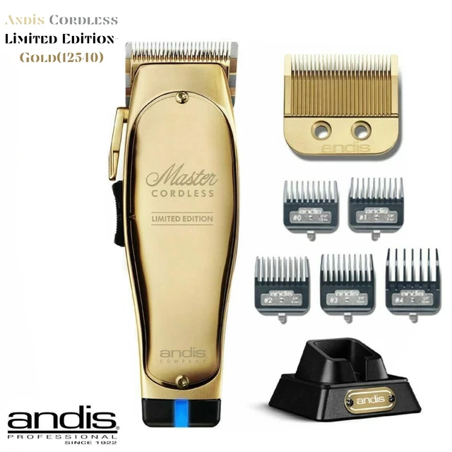 ANDIS PROFESSIONAL CORDLESS Master Clipper Limited Edition - Gold ...
