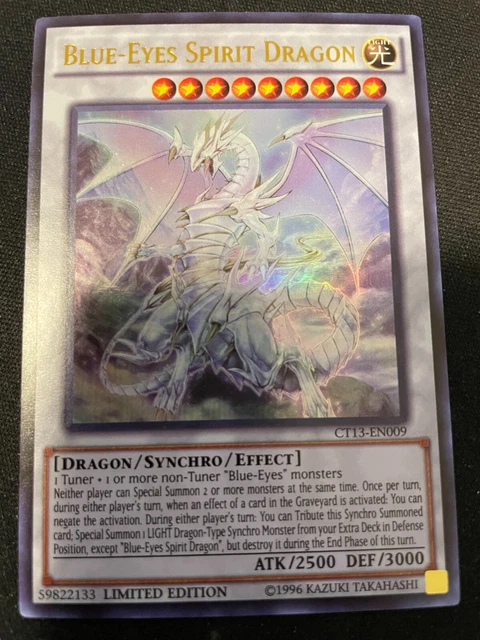 BLUE-EYES SPIRIT DRAGON - Ultra Rare - CT13-EN009 - Limited Edition - NM YuGiOh! $10.00 ...