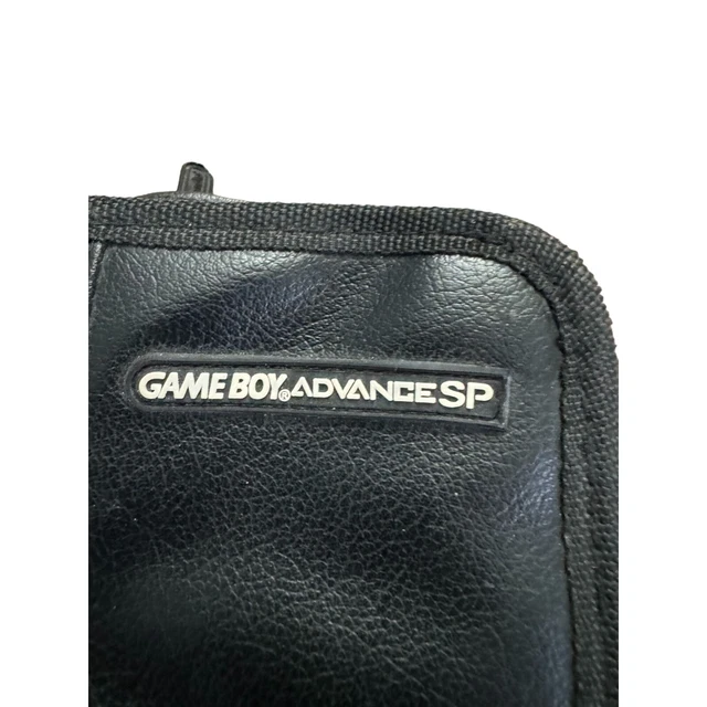 OFFICIAL NINTENDO GAME Boy Advance SP Leather Carrying Case GBA Black ...