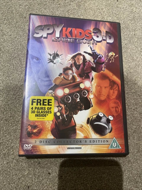 SPY KIDS 3-D Game Over DVD 2004 Edition with 3D Glasses £5.45 - PicClick UK