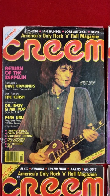 4-CREAM MAGAZINES 1979-1981-1982 (2) Led Zeppelin-The Who-The Stones ...