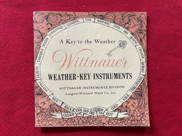 VINTAGE WITTNAUER WEATHER-KEY Instruments Guide Pamphletl £1.26 ...