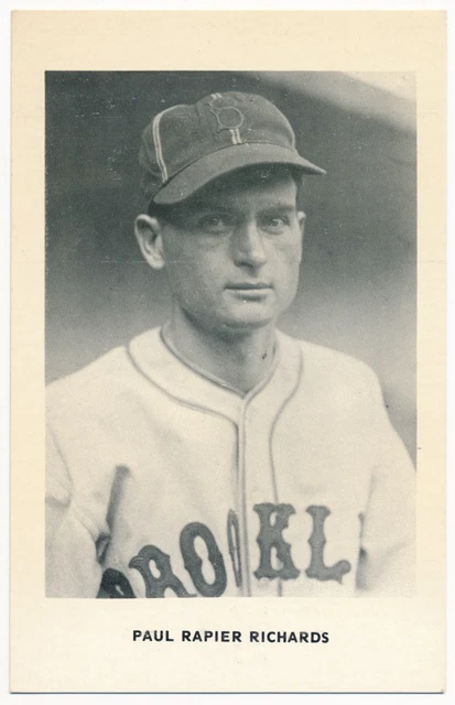 PAUL RAPIER RICHARDS - Brooklyn Dodgers - Baseball £5.39 - PicClick UK