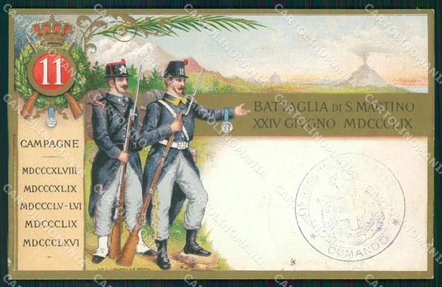 MILITARI 11º REGGIMENTO Fanteria Battaglia San Martino cartolina XF0034 EUR 9,00 - PicClick IT