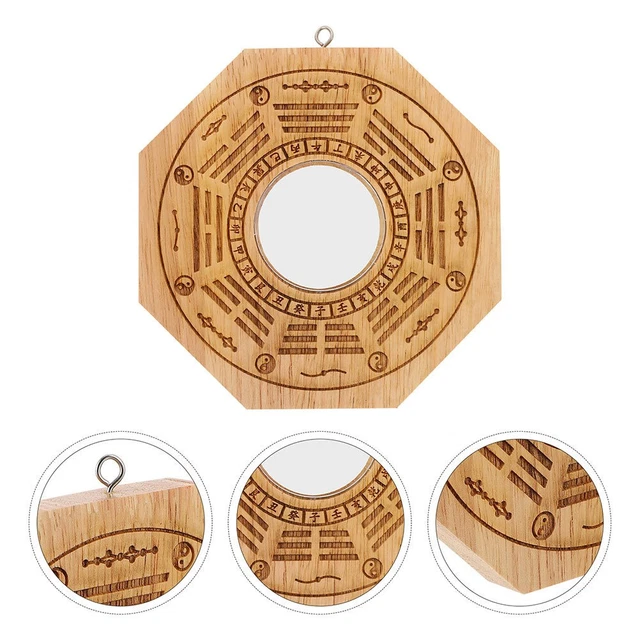 BAGUA MIRROR CONVEX Reflective Pattern Eight Diagrams Temple Decor $20. ...