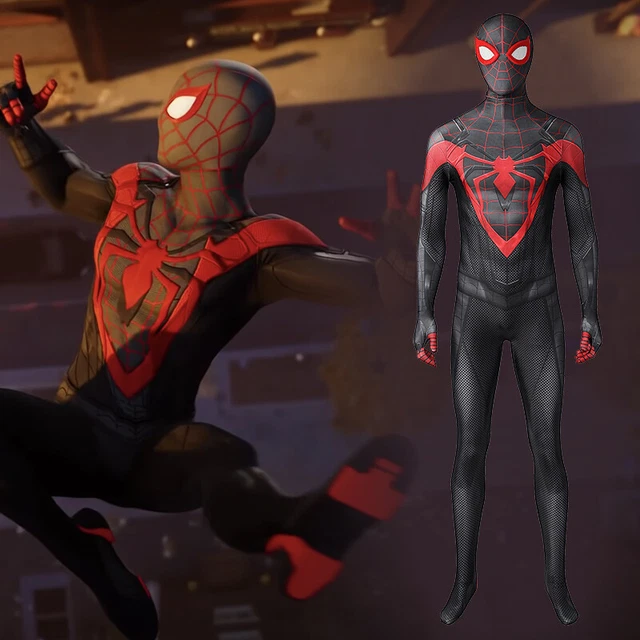 Spider Man Ps5 Miles Morales Cosplay Costume Bodysuit Zentai Tight
