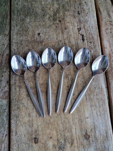 WMF 800 SILVER Set Of 6 Kopenhagen Pattern Teaspoons £78.68 - PicClick UK