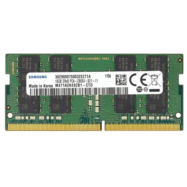 SAMSUNG 16GB 2RX8 Ddr4 Sodimm Pc4-21300 2666Mhz 260-Pin Memory ...