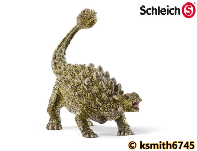 SCHLEICH ANKYLOSAURUS SOLID plastic toy DINOSAUR Prehistoric animal ...