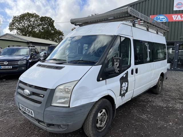 56 PLATE FORD Transit 2.4TDdi 90PS Minibus 12 Seater 12 months MOT ...