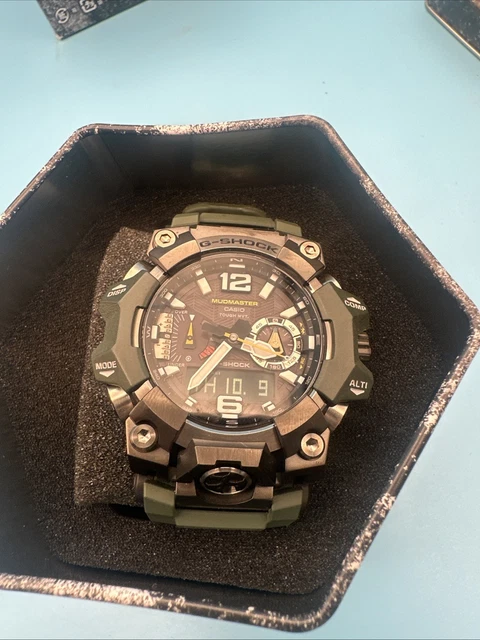 CASIO G-SHOCK MUDMASTER Triple-Sensor Timekeeping Analog-Digital Green ...