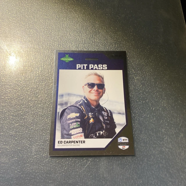 2024 PARKSIDE NTT Indy Car Racing PIT PASS Card ED CARPENTER EUR 1,11 ...
