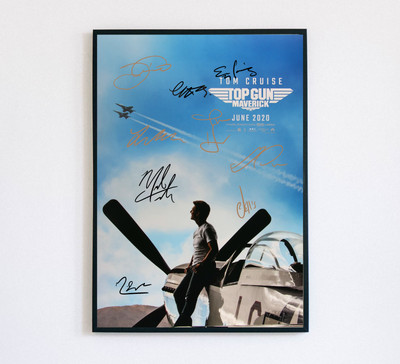 TOP GUN: MAVERICK 2022 Full Cast Signed Poster Autograph Print A5 A4 £5 ...