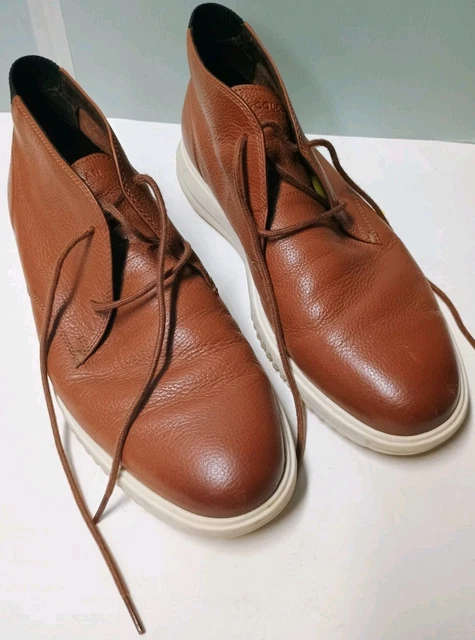 COLE HAAN ORIGINAL Grand Chukka Men's Brown Leather Boots ~ 11 M FREE ...