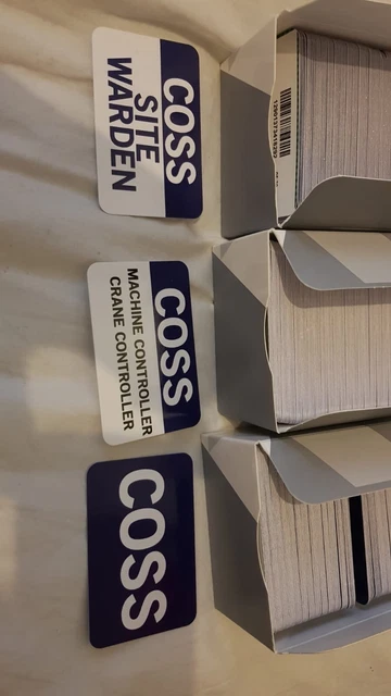 RAILWAY BADGE COSS/MC/CC/SITEWARDEN/SAFE Work Leader Insert Cards £3.99 ...