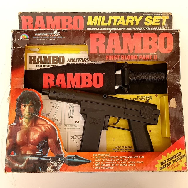 RARE VINTAGE RAMBO First Blood Part 2 Military Set 1985 Sylvester Stallone £129.99 - PicClick UK