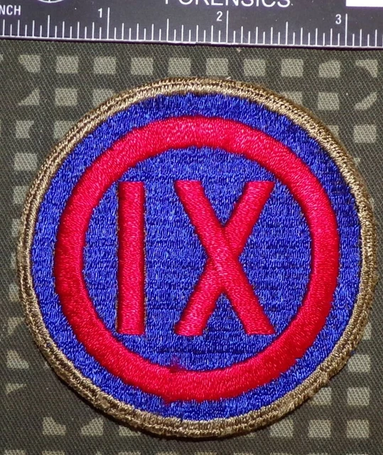 WW2 US ARMY IX Corps OD Border Fully-Embroidered - no glow EUR 26,24 - PicClick DE
