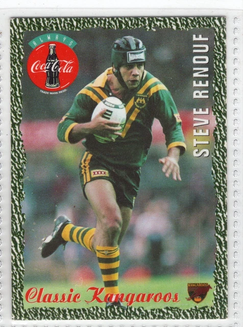 AUSTRALIAN COCA-COLA RUGBY League Card 1995 Steve Renouf $3.39 - PicClick