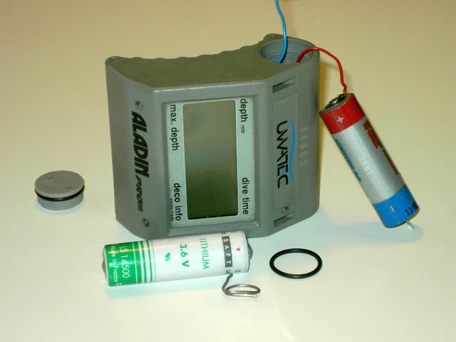 DIVING COMPUTER BATTERY Scubapro Uwatec Aladdin Pro, Aladdin Air ...