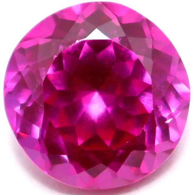 NATURAL CERTIFICADO ZAFIRO Rosa 13.00 CT Corte Redondo Suelto Gema Con ...