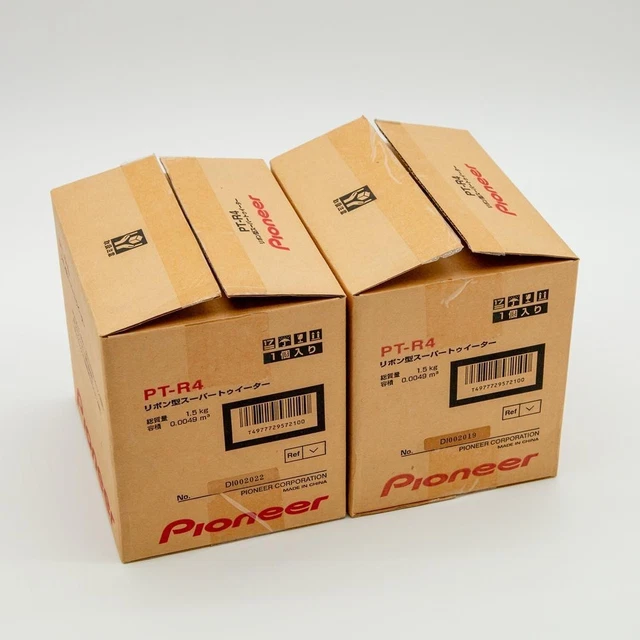 PIONEER PT-R4 RIBBON Shaped Super tweeter speaker set Black Box Manual ...