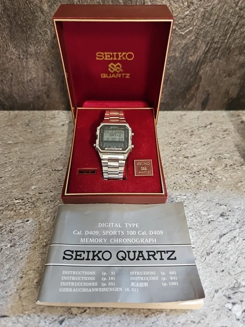 VINTAGE SEIKO D409-5010 Databank Digital Watc, Excellent Condition ...