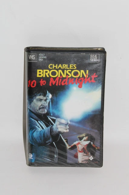 10 TO MIDNIGHT - Charles Bronson - Vhs Video Tape Rated R Syme Home ...