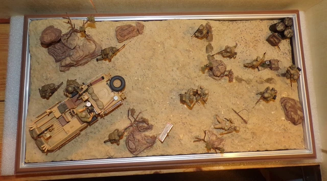 WW2 DESERT WARFARE army diorama 1/35 British German £160.00 - PicClick UK
