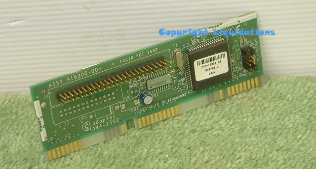 VINTAGE ADAPTEC AVA-1502I 16bit ISA to SCSI Host Adapter Card - SCSI ...