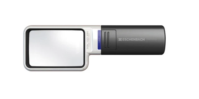 ESCHENBACH ILLUMINATED MAGNIFIER Mobilux LED 4 Lens 75x50mm Lindner ...