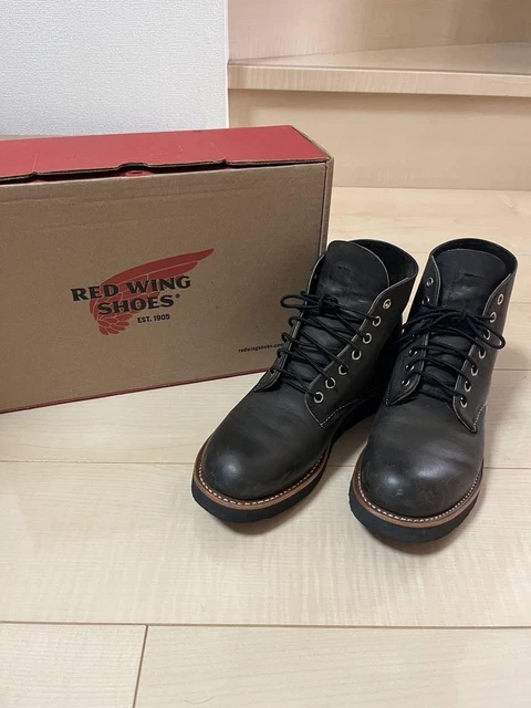 RED WING DISCONTINUED 8190 US:7.5D Leather Charcoal From Japan 121176K ...