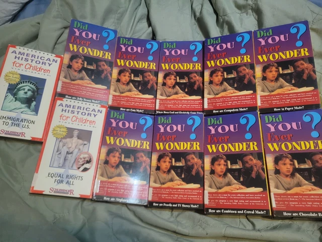 CHILDREN'S VHS LOT Did You Ever Wonder ? Series School Tapes $20.00 ...