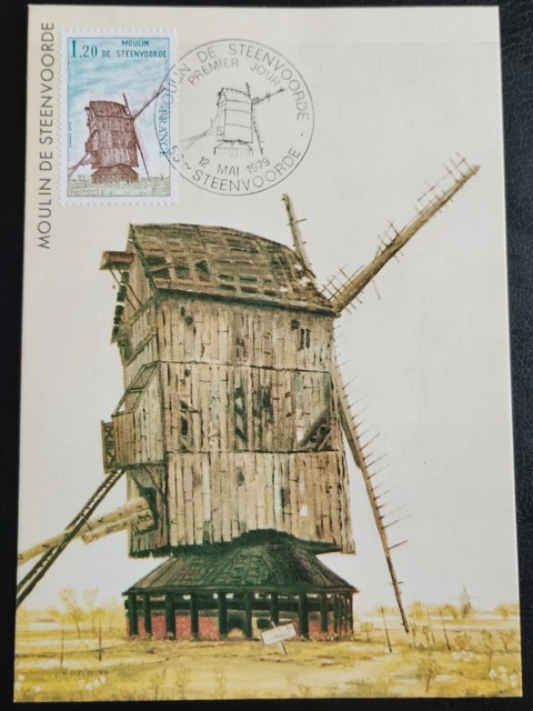 CARTE PREMIER JOUR 1979 Timbre Moulin De Steenvoorde N° 2042 EUR 2,50 - PicClick FR