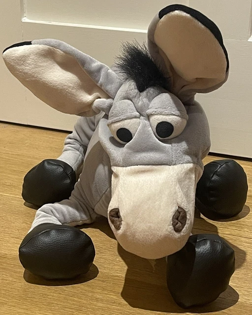 LARGE LIVING PUPPETS W117 Fridulin the Donkey Hand Puppet, Grey, 46 cm ...