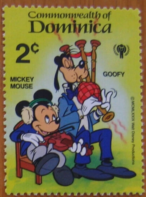 WALT DISNEY: MICKEY Mouse and Goofy with Violin and Bagpipesack ...